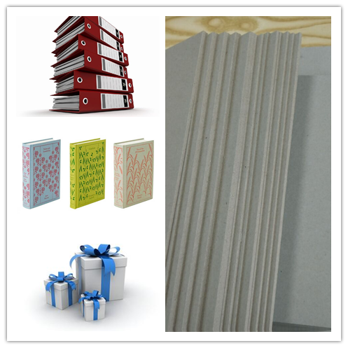 Good Stiffness Uncoated Grey Paperboard Book Boards For Binding