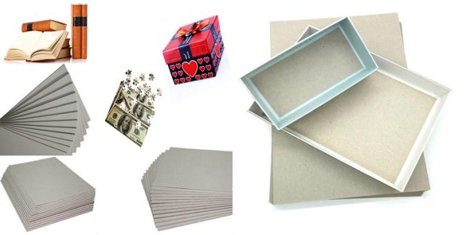 Grade AA Thin Carton Cardboard Sheets 1mm Grey Card Board Paper