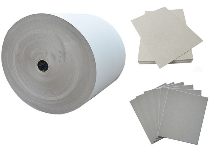 Carton Grey Paper Roll , Grey Cardboard Sheets for Laminated Grey Board