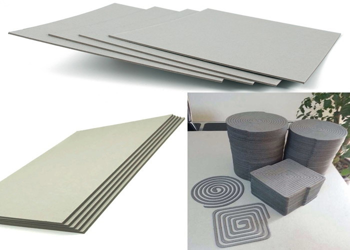 Eco-friendly Stiffness Thicker Grey Straw Board Paper Standard size ...