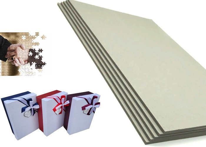 Stone / grade B foldable Grey Paper Board for puzzle package boxes