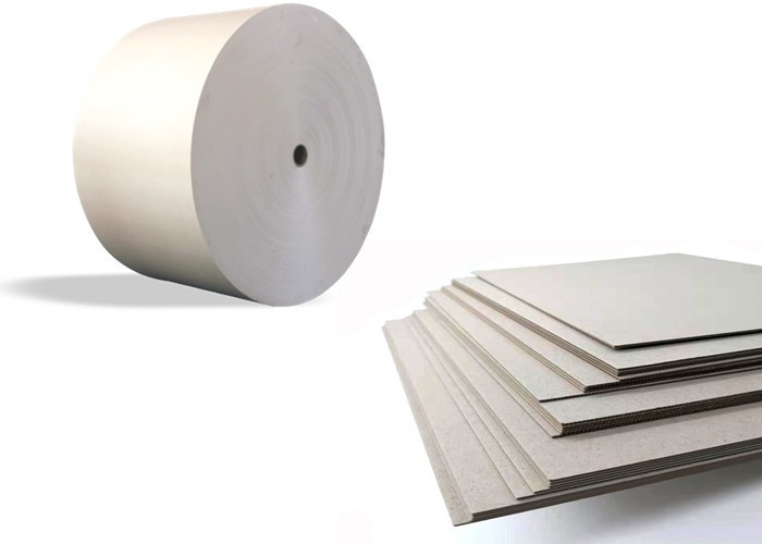 Lamination two side Gray Paper Roll Anti Curl 400gsm / 0.66mm
