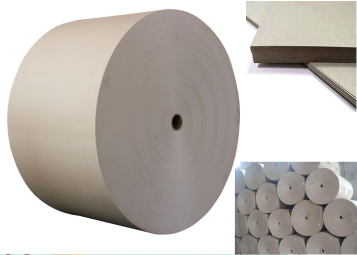 Uncoated Carton Gray Paper Roll / Cardboard Sheets For Laminated Paper ...
